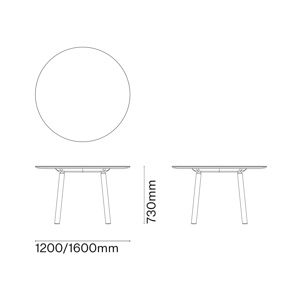 Hardy Dining Table Round, Oak | Hardy Collection | Another Country