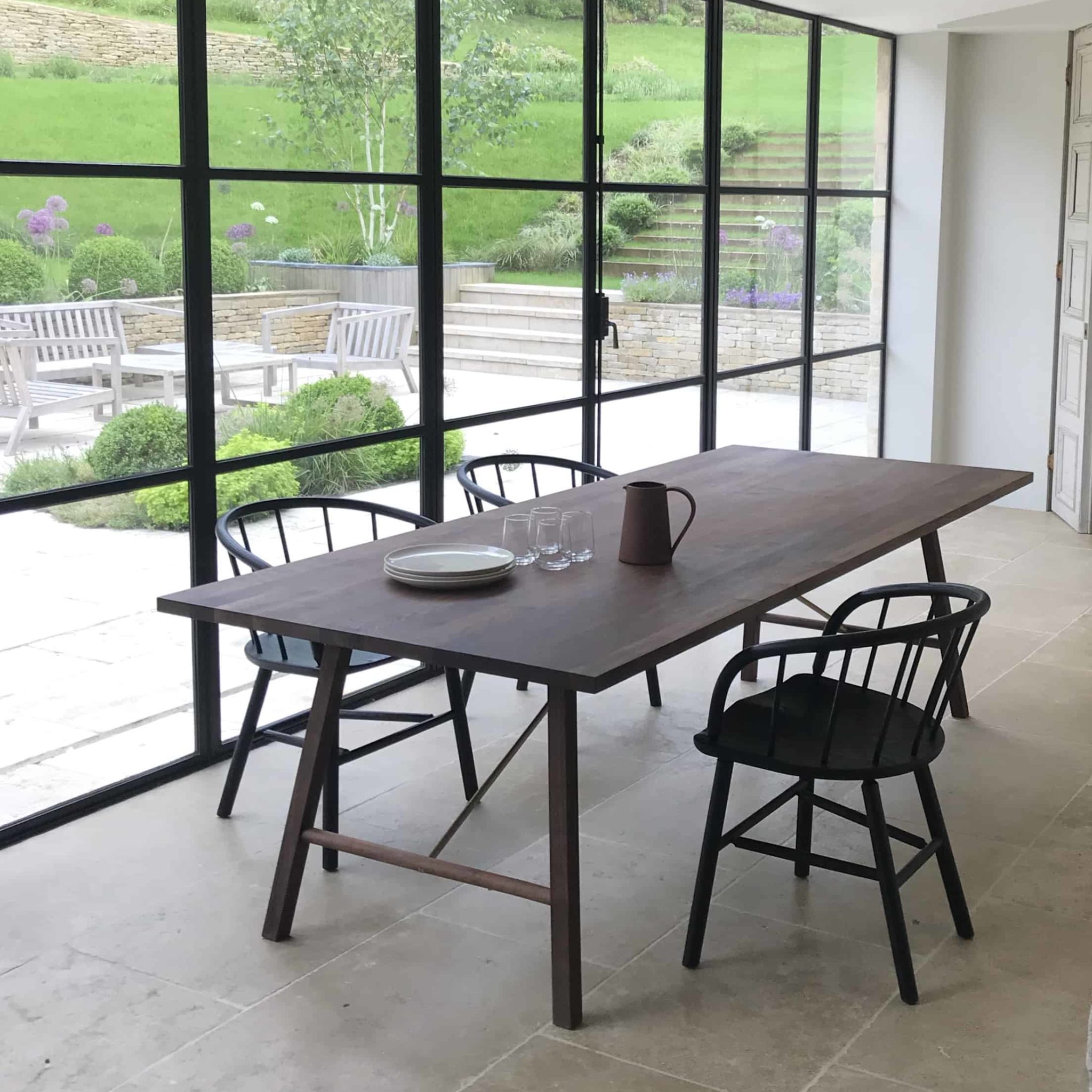 Solid Walnut Dining Table Two by ANOTHER COUNTRY